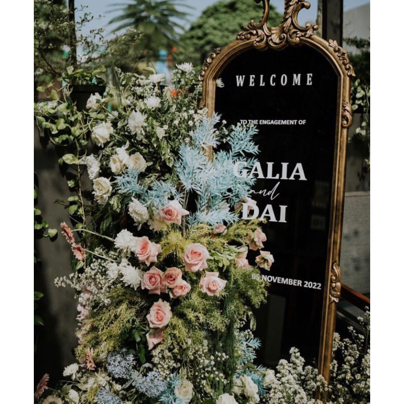 Jual CUTTING STICKER SIGN WELCOME STANDING MIRROR BESAR/PAPAN BESAR ...