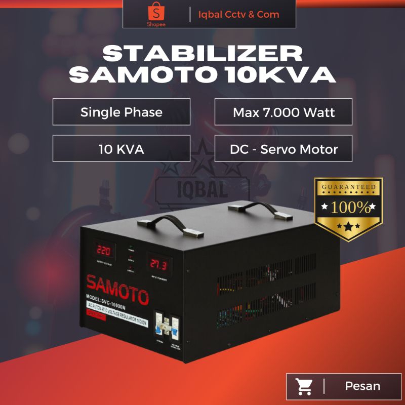 Jual STABILIZER SERVO MOTOR SAMOTO 10KVA | Shopee Indonesia