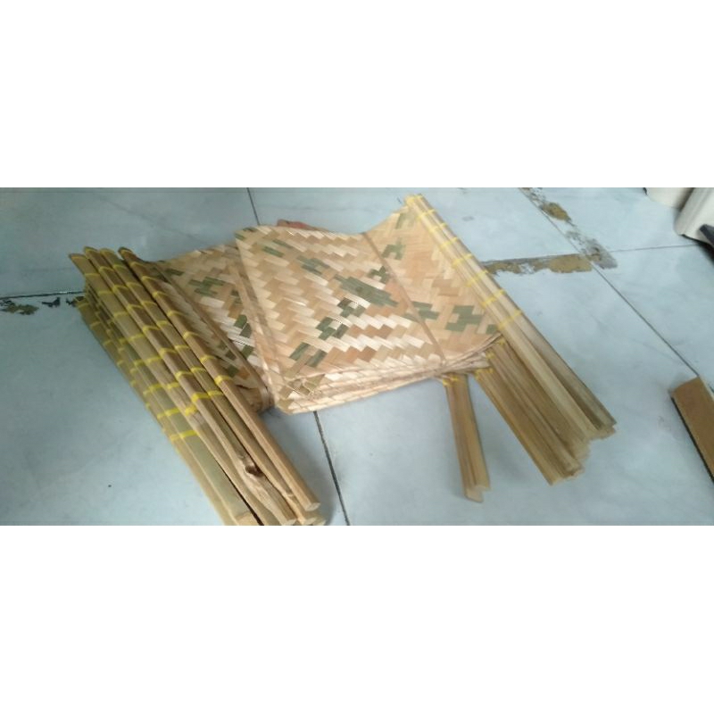 Jual kipas bambu anyam tradisional/kipas sate/kipas bambu jumbo/kipas ...