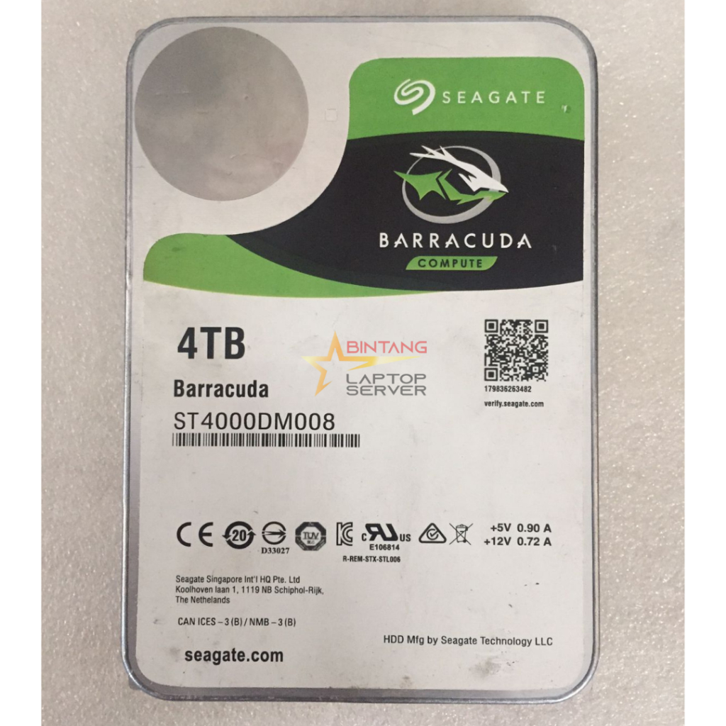 Jual Hardisk HDD Seagate Barracuda 4TB SATA Second sentinel 100% ...