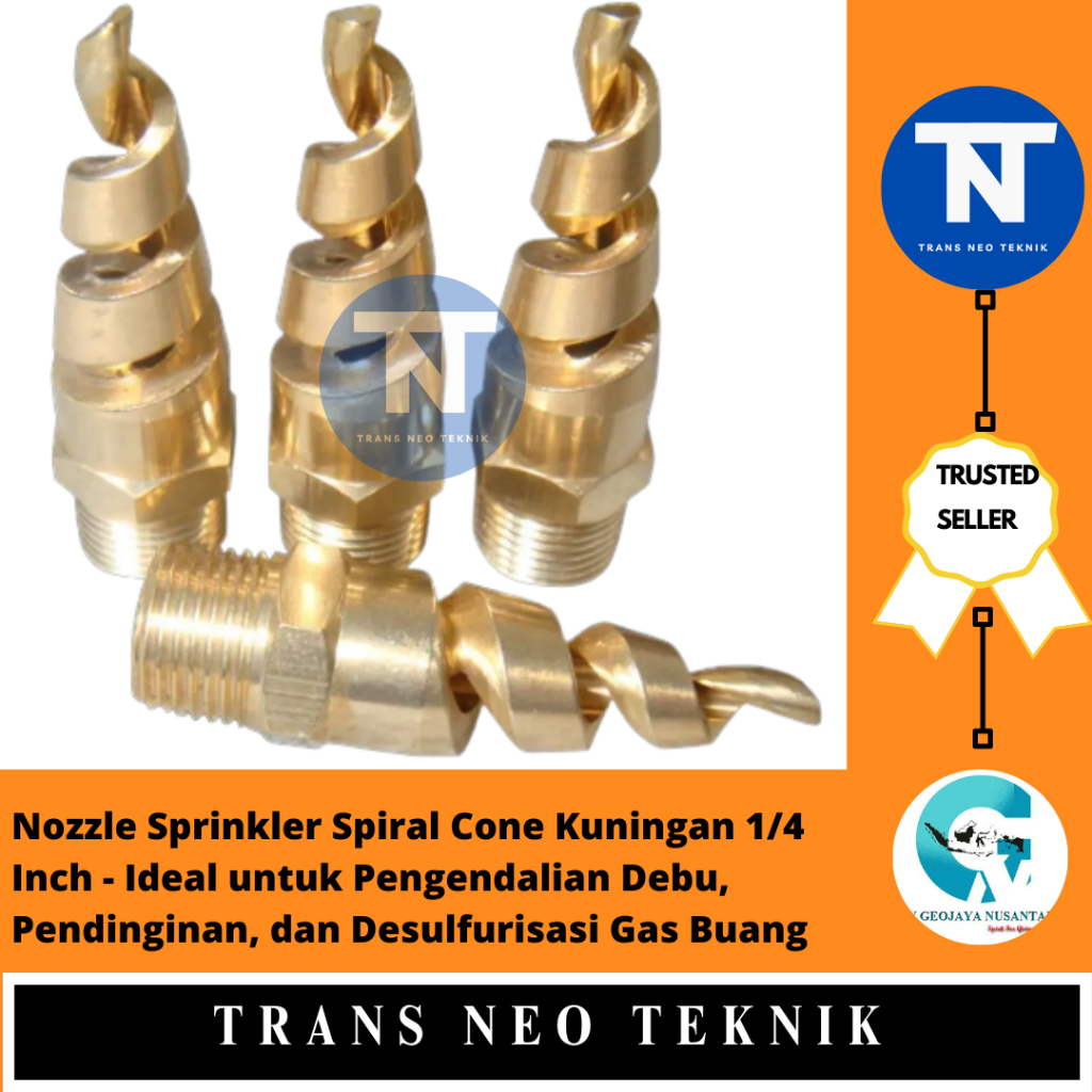 Jual Nozzle Sprinkler Spiral Cone Kuningan 1/4 Inch (ECO) | Shopee ...