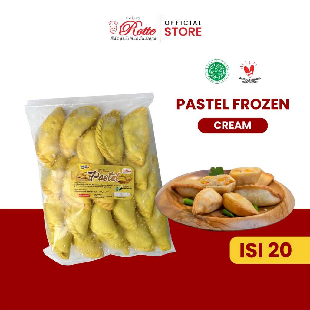 Jual Rotte Bakery Pastel Mini Frozen Rasa Creamy Isi 20 Pcs | Shopee ...
