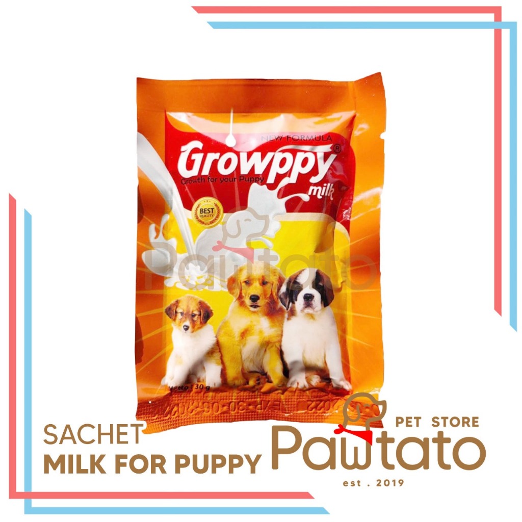 Jual Susu Anak Anjing Growppy SACHET Puppy Dog Milk Formula 30GR Tanpa Induk Hilang | Shopee ...