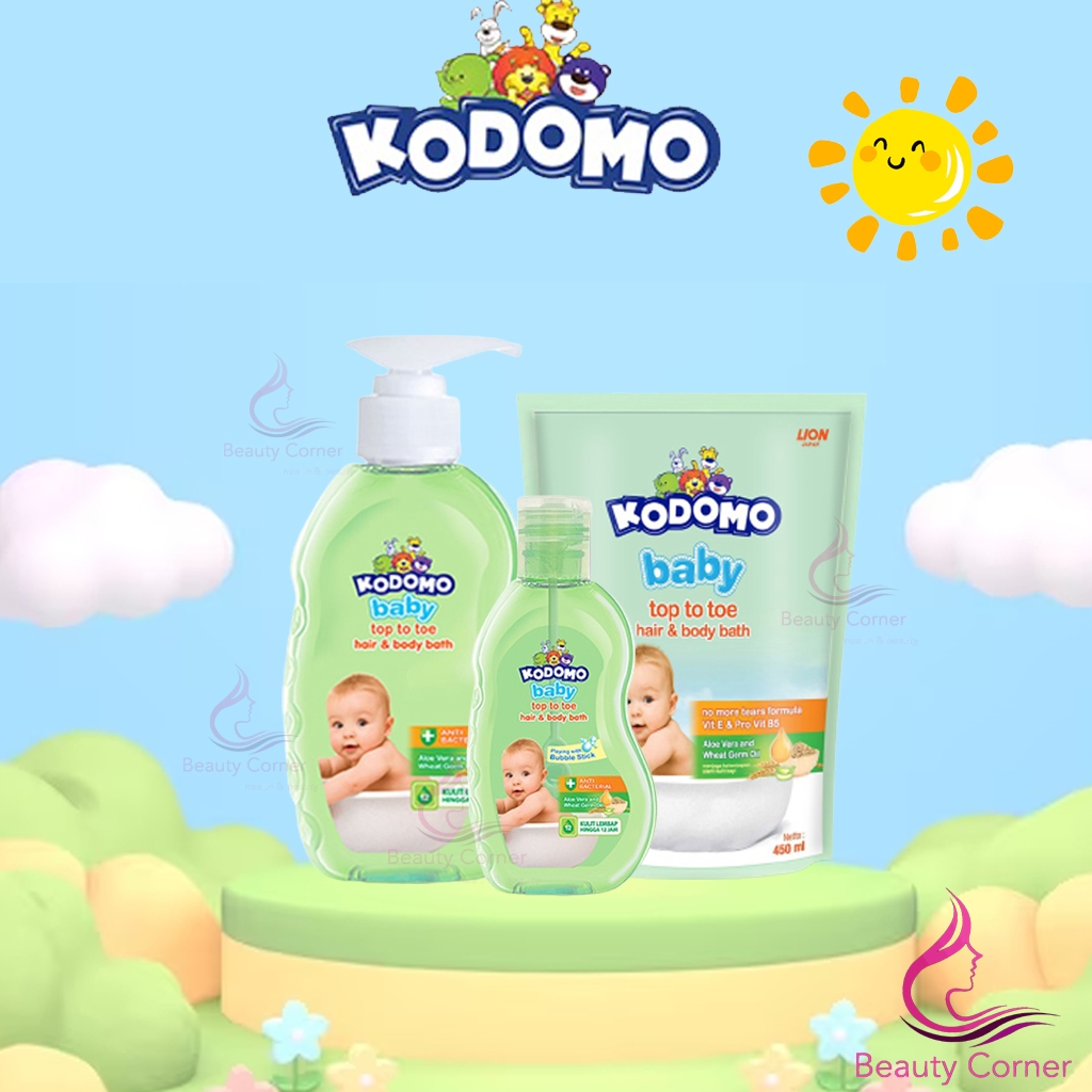 Jual Kodomo Baby Top To Toe Hair & Body Bath Aloe Vera | Shopee Indonesia