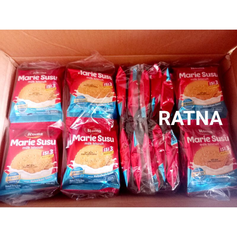 Jual ROMA MARIE SUSU Biskuit Susu ( 1 Pack isi 10 Sachet ) | Shopee ...