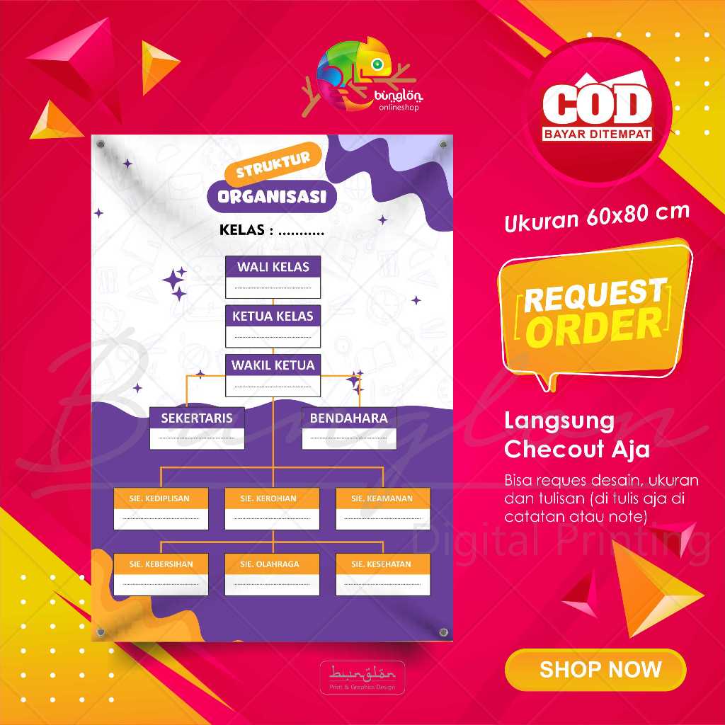 Jual Spanduk & Banner Struktur Kelas Model D | Shopee Indonesia