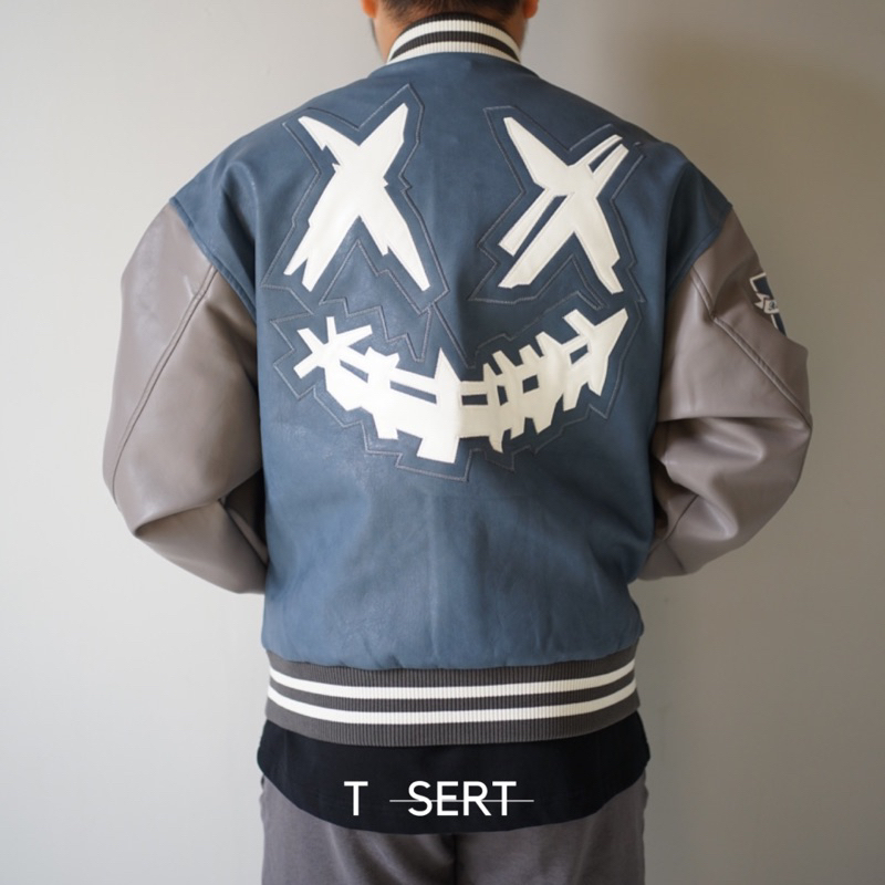 Jual RIC Ricky Is Clown Outline Varsity Jacket Navy ( 100% Authentic ...