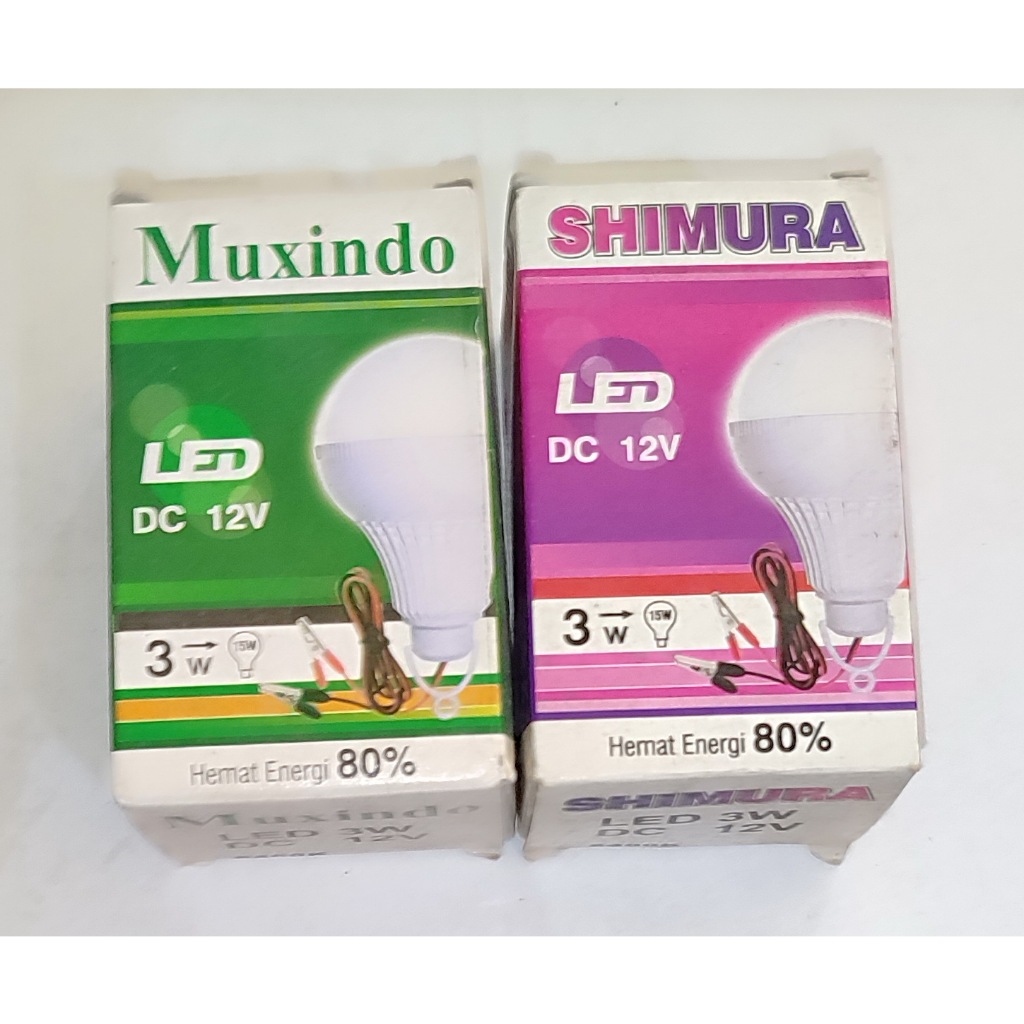 Jual Lampu LED AKI / LED DC 12V Muxindo / Shimura 3 Watt | Shopee Indonesia