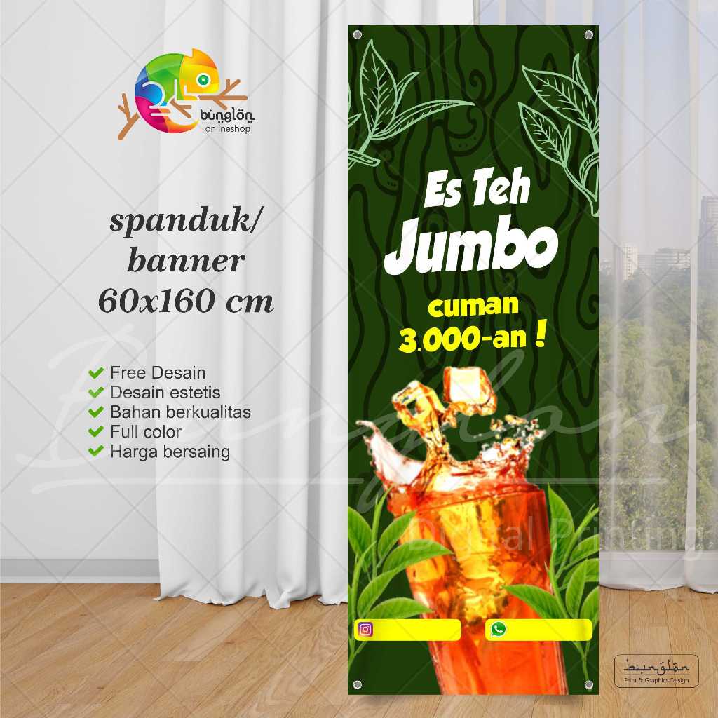 Jual Spanduk Banner Es Teh Jumbo Murah Berkualitas | Shopee Indonesia