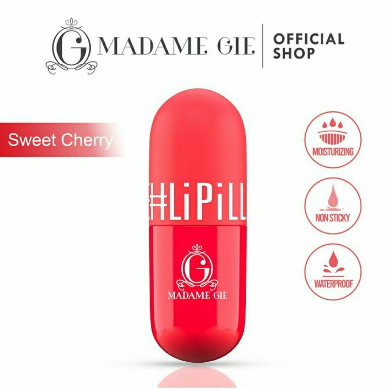 Jual Madame Gie Lip Pill/Lip Tint Sweet Cherry (100%Original) | Shopee ...