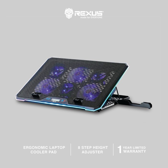 Jual Rexus B160 Breeze Fan Cooling Pad Laptop Stand RGB B-160 Phone ...