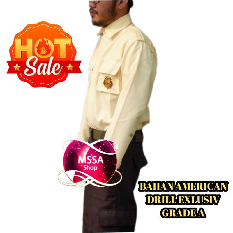 Jual Seragam satpam pdl cream security terbaru Seragam PDH PDL Cream ...