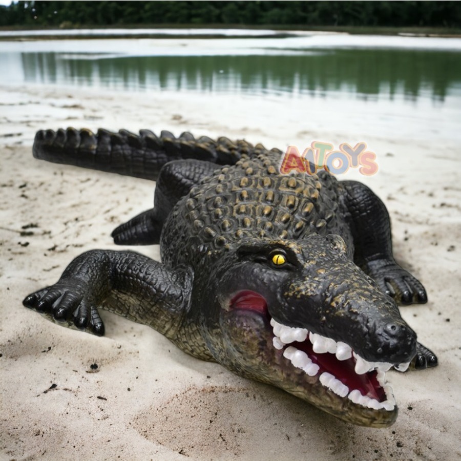Jual Mainan miniatur Buaya Crocodile 56 cm jumbo | Shopee Indonesia