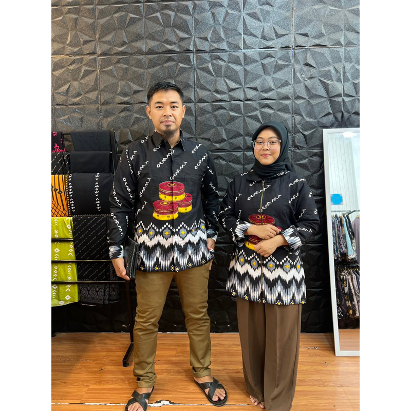Jual BATIK LONTARA CEWEK COWOK BISA SERAGAM KANTOR | Shopee Indonesia