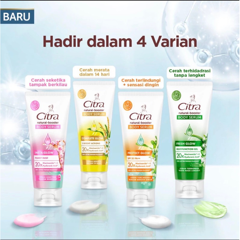 Jual Citra Natural Booster Body Serum Fresh Glow 180 ml | Shopee Indonesia