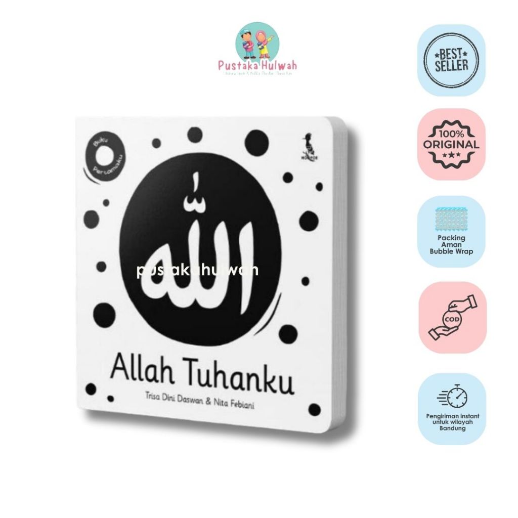 Jual High contrast "ALLAH TUHANKU" Boardbook 0th+ (REJECT MINOR ...