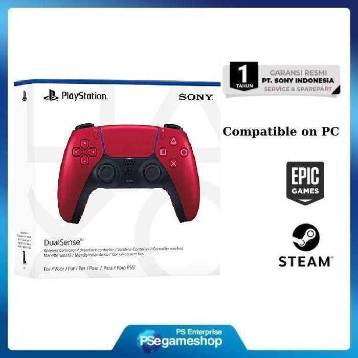 Jual PS5 DualSense Wireless Controller Volcanic Red | Shopee Indonesia