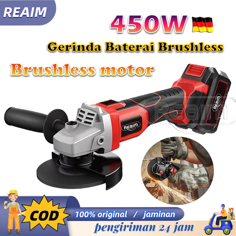 Jual REAIM Brushless 450W Gerinda Baterai 4Inch Mesin Gerinda Baterai ... Jual REAIM Brushless 450W Gerinda Baterai 4Inch Mesin Gerinda Baterai ...