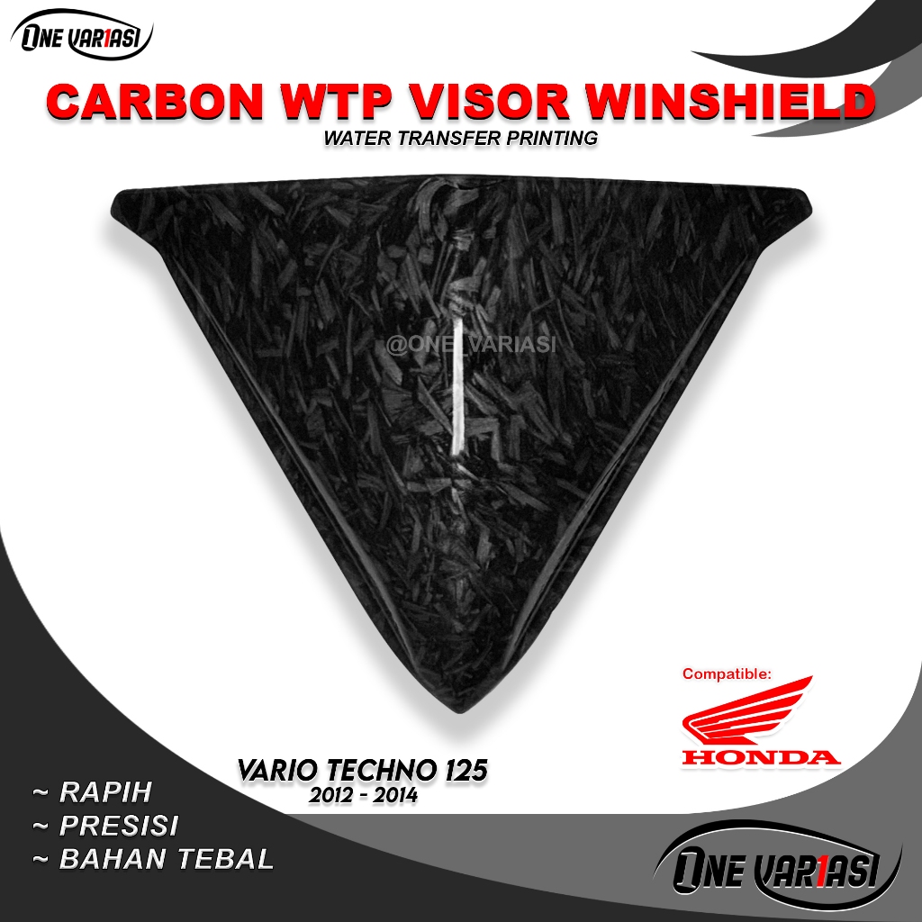 Jual VISOR VARIO 125 TECHNO OLD VISOR CARBON FORGED WINSHIELD VARIO KZR ...