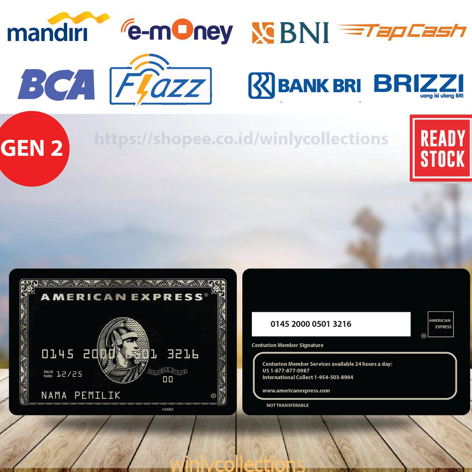 Jual Ready stock EMONEY E TOLL AMERICAN EXPRESS CARD AMEX E MONEY ...