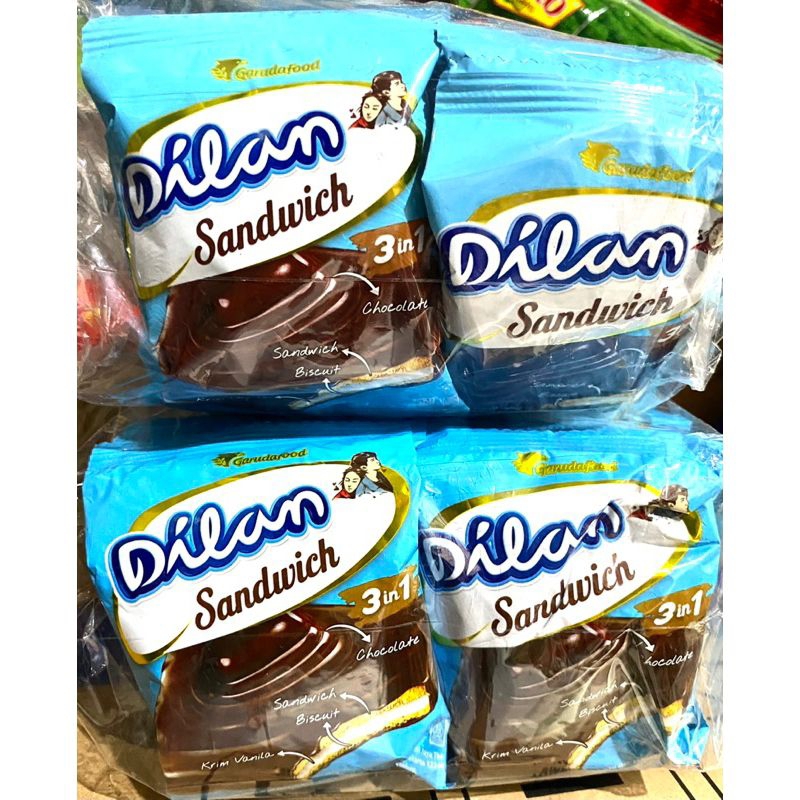 Jual Dilan Sandwich 20 Bks Harga Per Pack Cemilan Biskuit 3in1 | Shopee ...