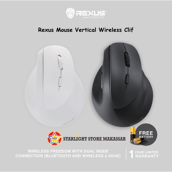 Jual Rexus Mouse Vertical Wireless Clif Shopee Indonesia