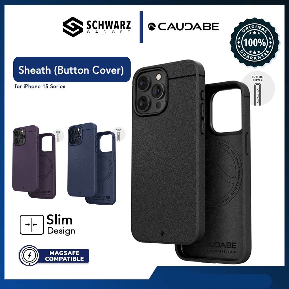 Jual Caudabe Sheath (Button Cover) Magsafe Slim Thin Case iPhone 15 Pro ...