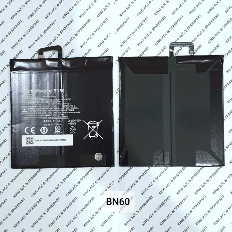Jual BATT BATERAI BATRE BATERE BATTERY XIAOMI MI PAD 4 BN60 BN-60 ...