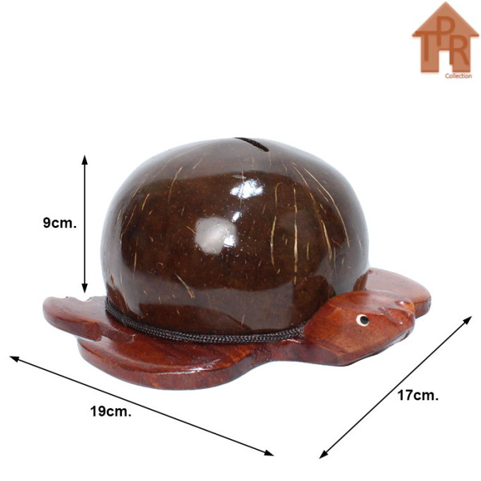 Jual (ORIGINAL) Kerajinan Batok Kelapa Celengan Model Kura Natural ...