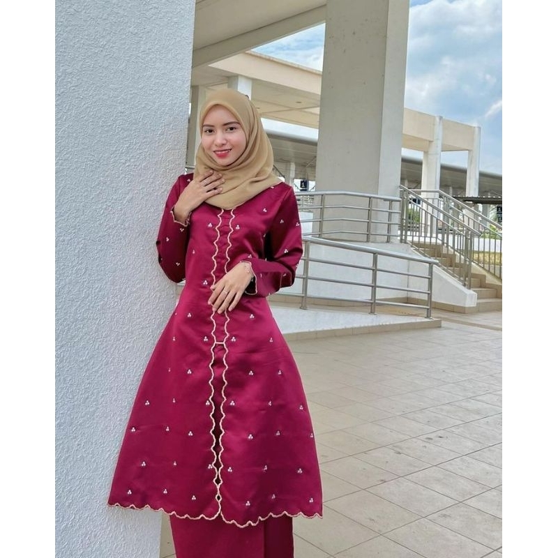 Jual Baju Melayu naisya one set / baju muslim /baju melayu | Shopee ...