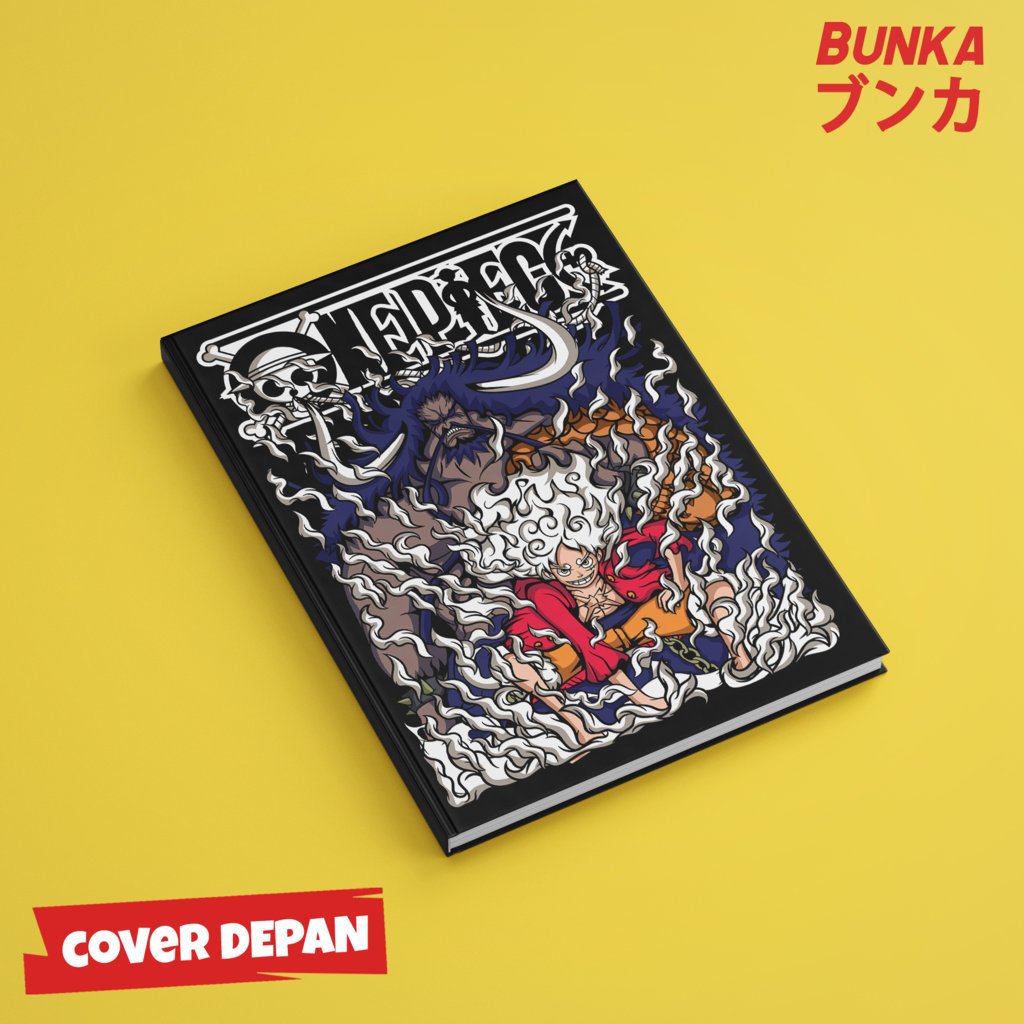 Jual Note Book Aesthetic Anime One Piece Luffy and Kaido Kaidou C ...