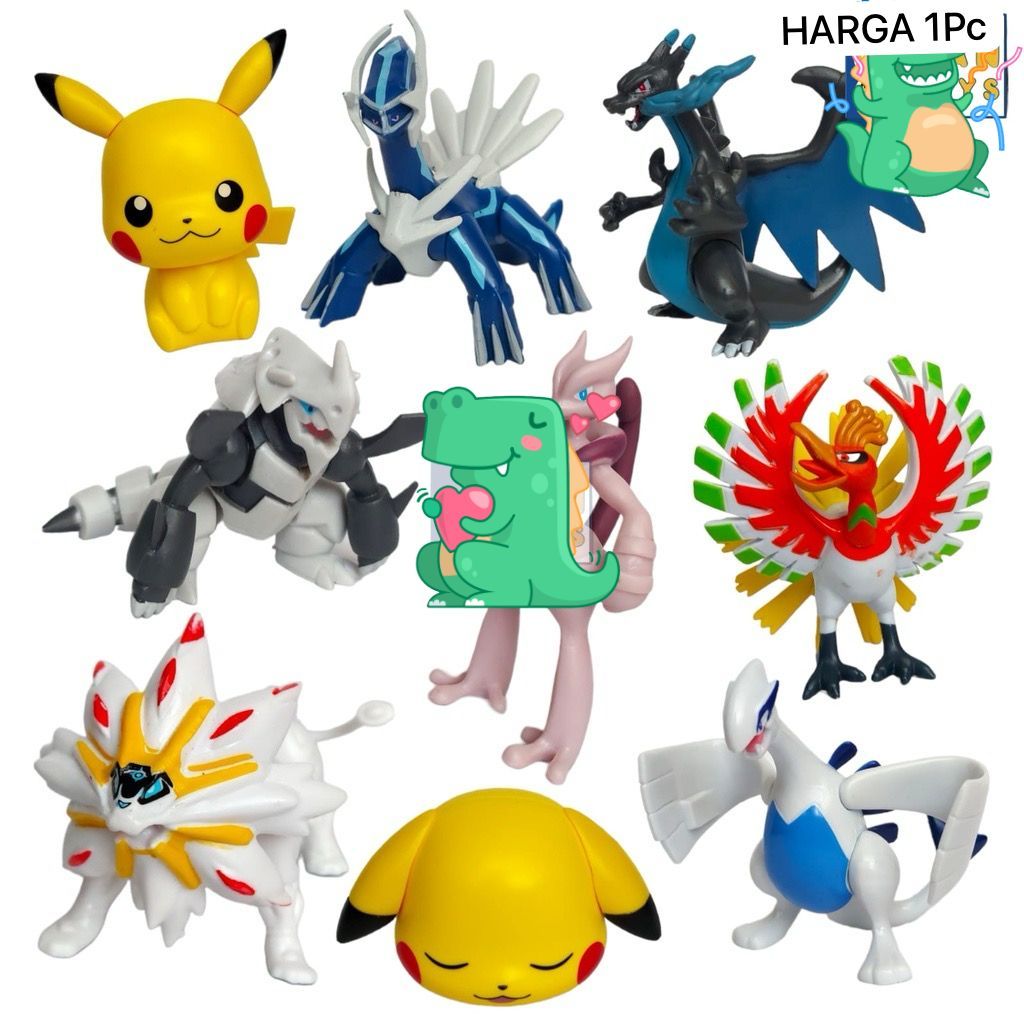 Jual Figure Solgaleo Figure Pikachu Figure Sylveon Figure ho Oh Figure ...