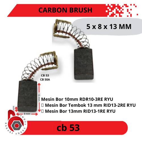 Jual Carbon Brush CB 53 Sepul Areng Sparepart Mesin Bor | Shopee Indonesia