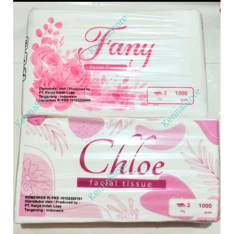 Jual Facial Tissue 1000 gram / Tisu Kiloan merk Fany / Chloe 1kg ...