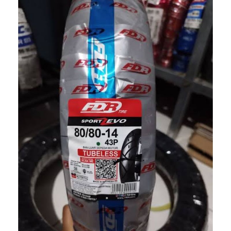 Jual BAN FDR SPORT ZEVO 80/80 90/80 RING 14 TUBELESS | Shopee Indonesia