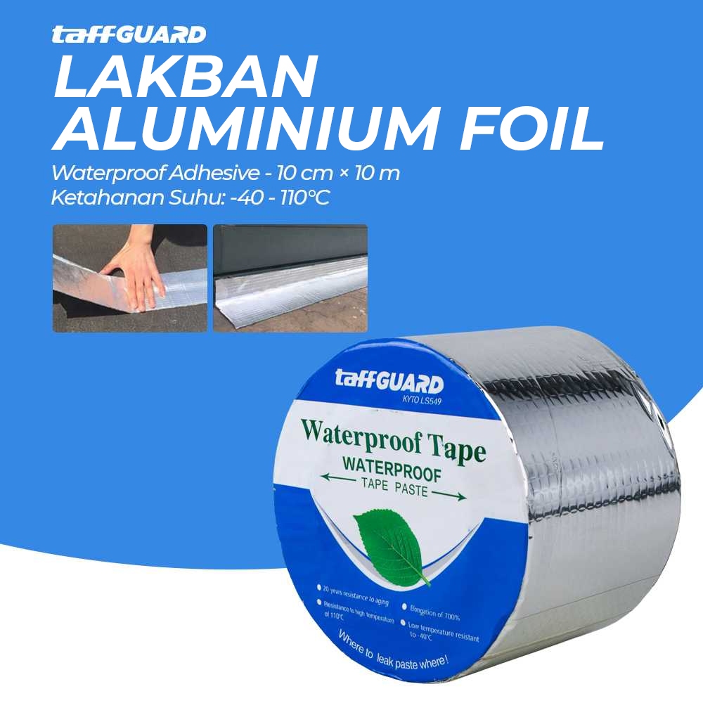 Jual 5 Meter ISOLASI SILVER AJAIB TAHAN AIR Lakban Anti Bocor Bahan Aluminium Foil Tape Perekat ...
