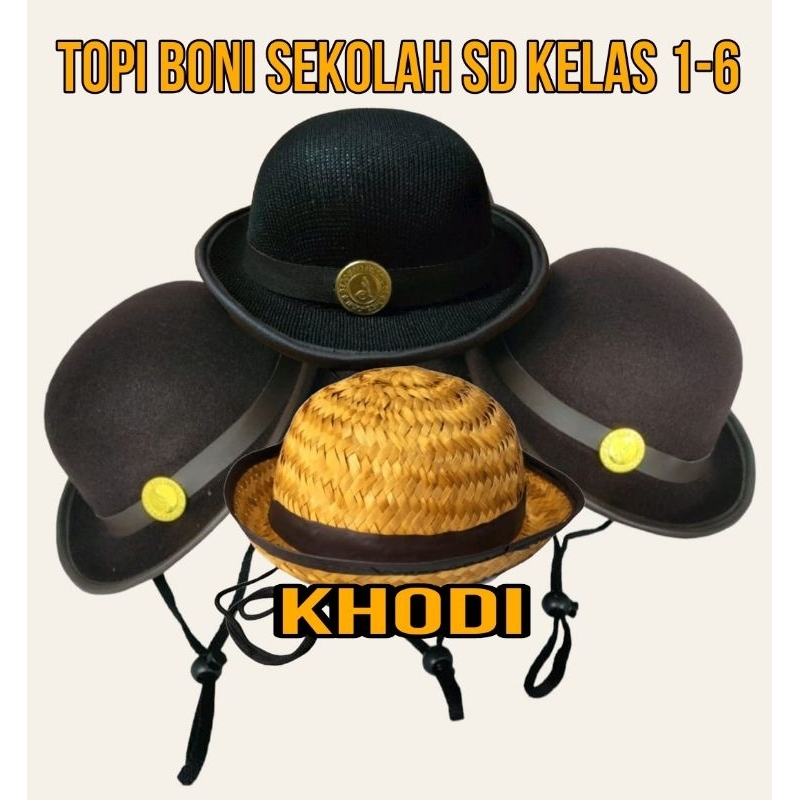 Jual Topi boni pramuka SD putri Topi boni laken /rajut pramuka | Shopee ...