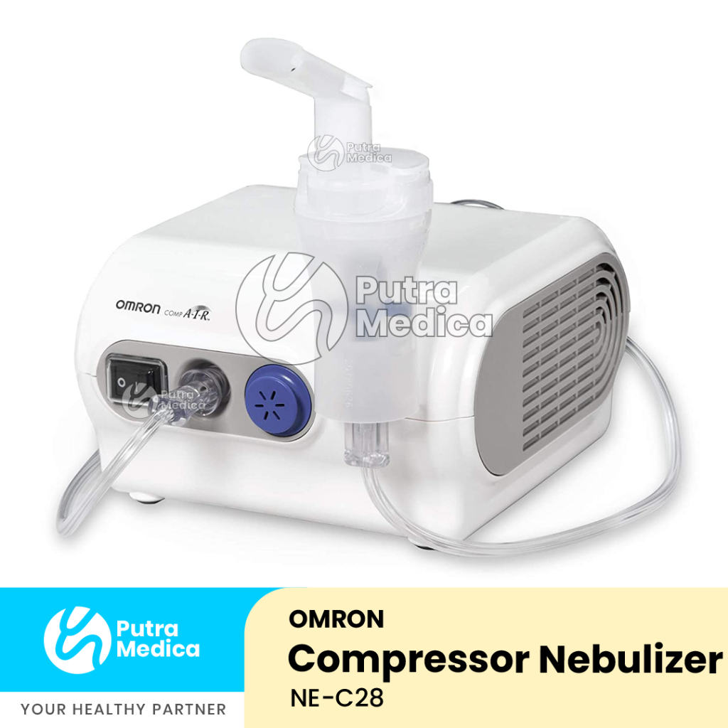 Jual Omron CompAir Nebulizer NEC28 / Alat Terapi Uap / Kompresor Nebuliser | Shopee Indonesia