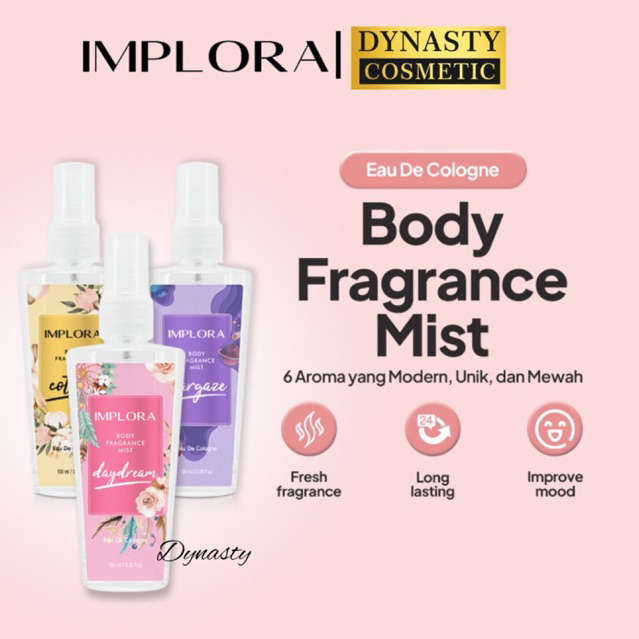 Jual DC IMPLORA Body Fragrance Mist Eau De Cologne (100ml) | Shopee ...