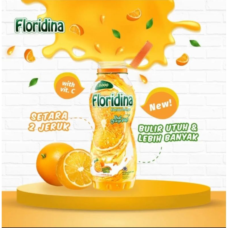 Jual Floridina orange minuman botol 350ml | Shopee Indonesia