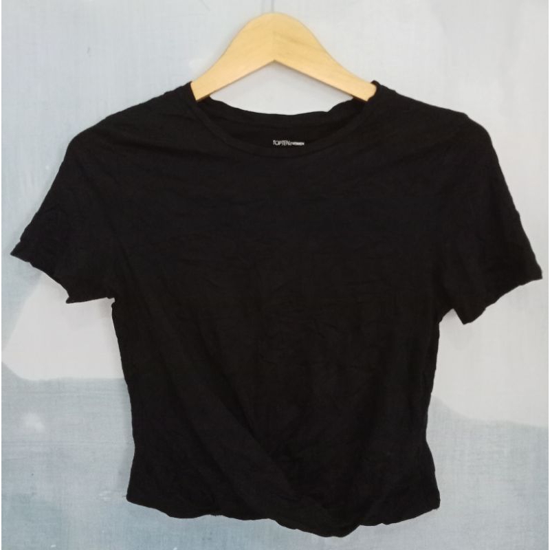 Jual Crop Top premium Hitam (PL) | Shopee Indonesia