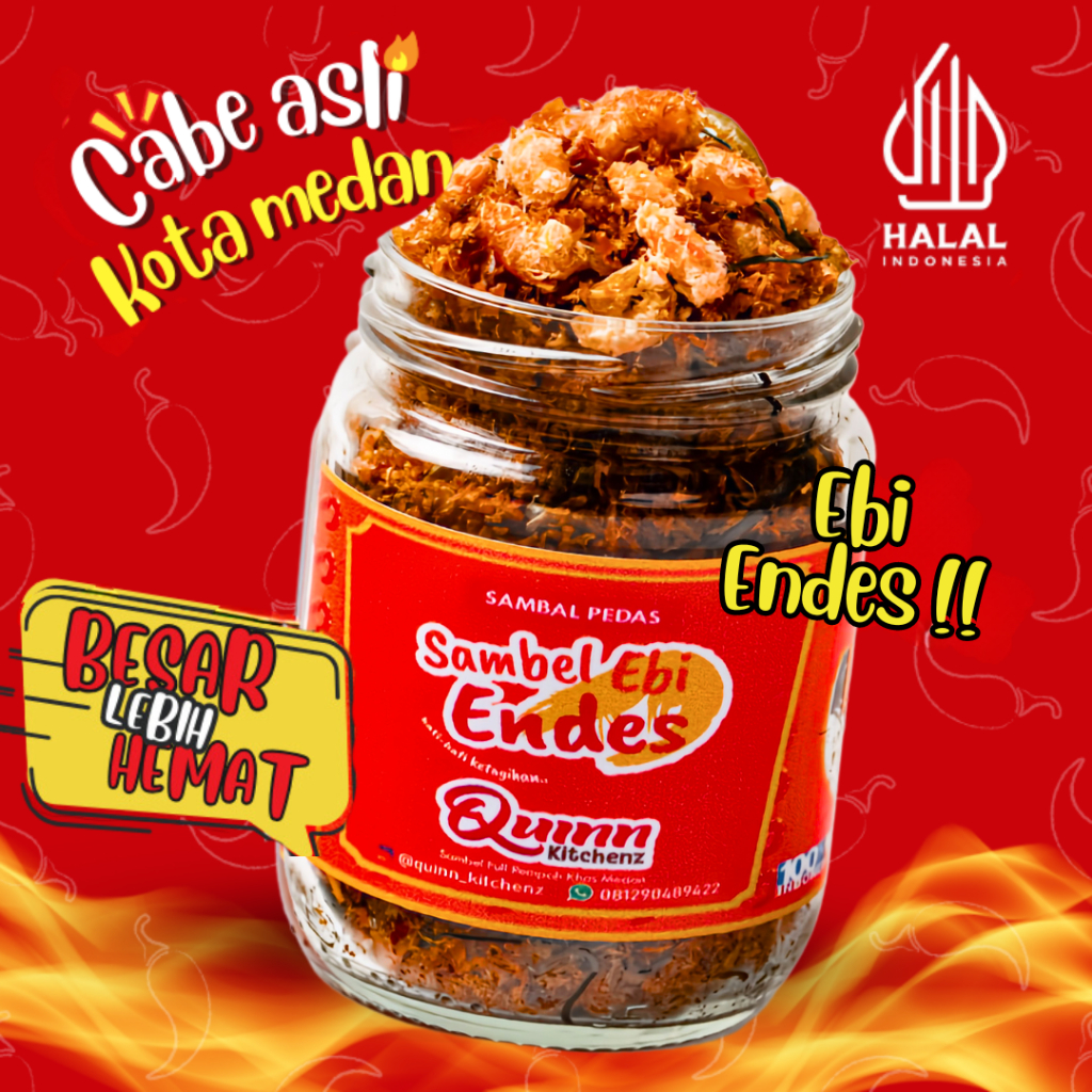 Jual QUINN of Spicy Ebi Endes - Sambal Pedas by Kitchen Medan | Shopee ...