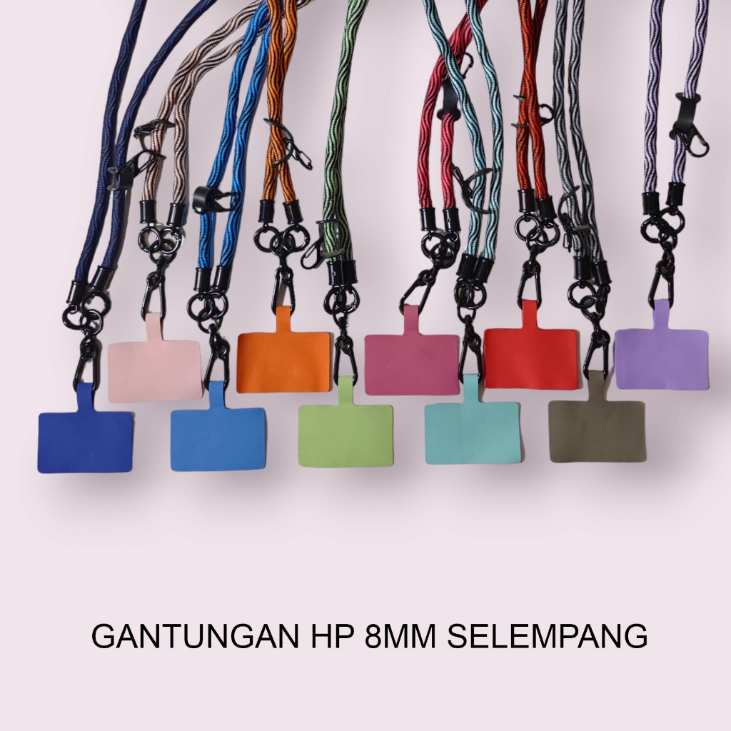 Jual Gantungan HP Lanyard Tebal 8mm Selempang Panjang | Shopee Indonesia