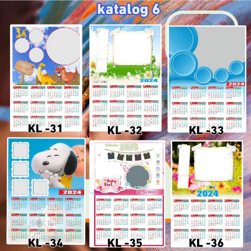 Jual Kalender custom 2024 4 lembar | Shopee Indonesia