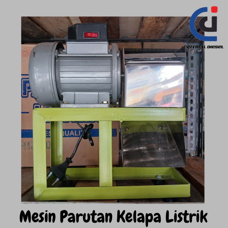 Jual Mesin Parutan Kelapa / Parutan Singkong Listrik Corong Besi Siku ...