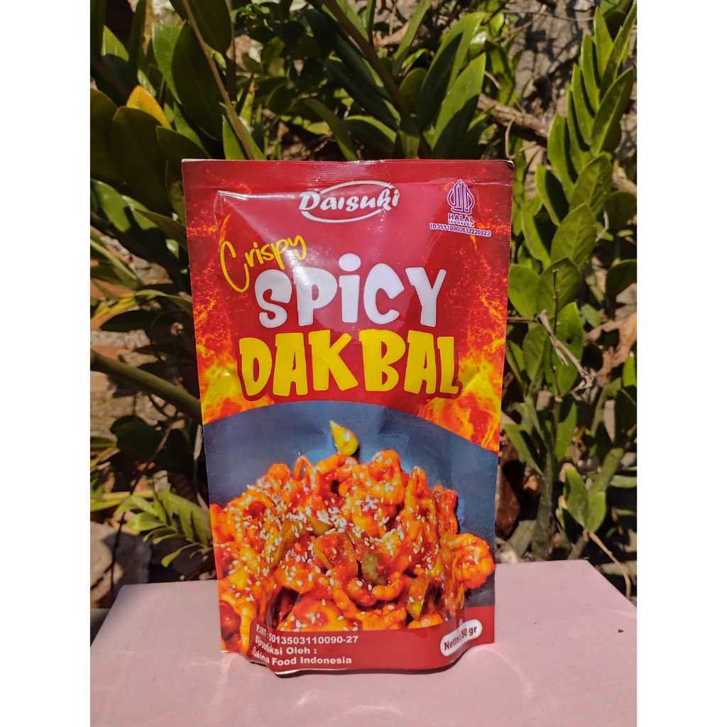 Jual Daisuki spicy crispy dakbal 50g snack ceker ayam crispy rasa pedas ...