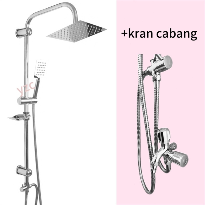 Jual SUS304 Shower Set Paket Lengkap Shower Kotak/Stainless Shower dan ...