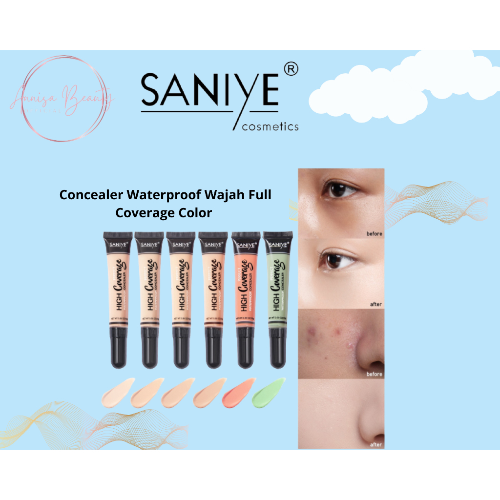 Jual [100%ORIGINAL] SANIYE Concealer Waterproof Wajah Full Coverage ...