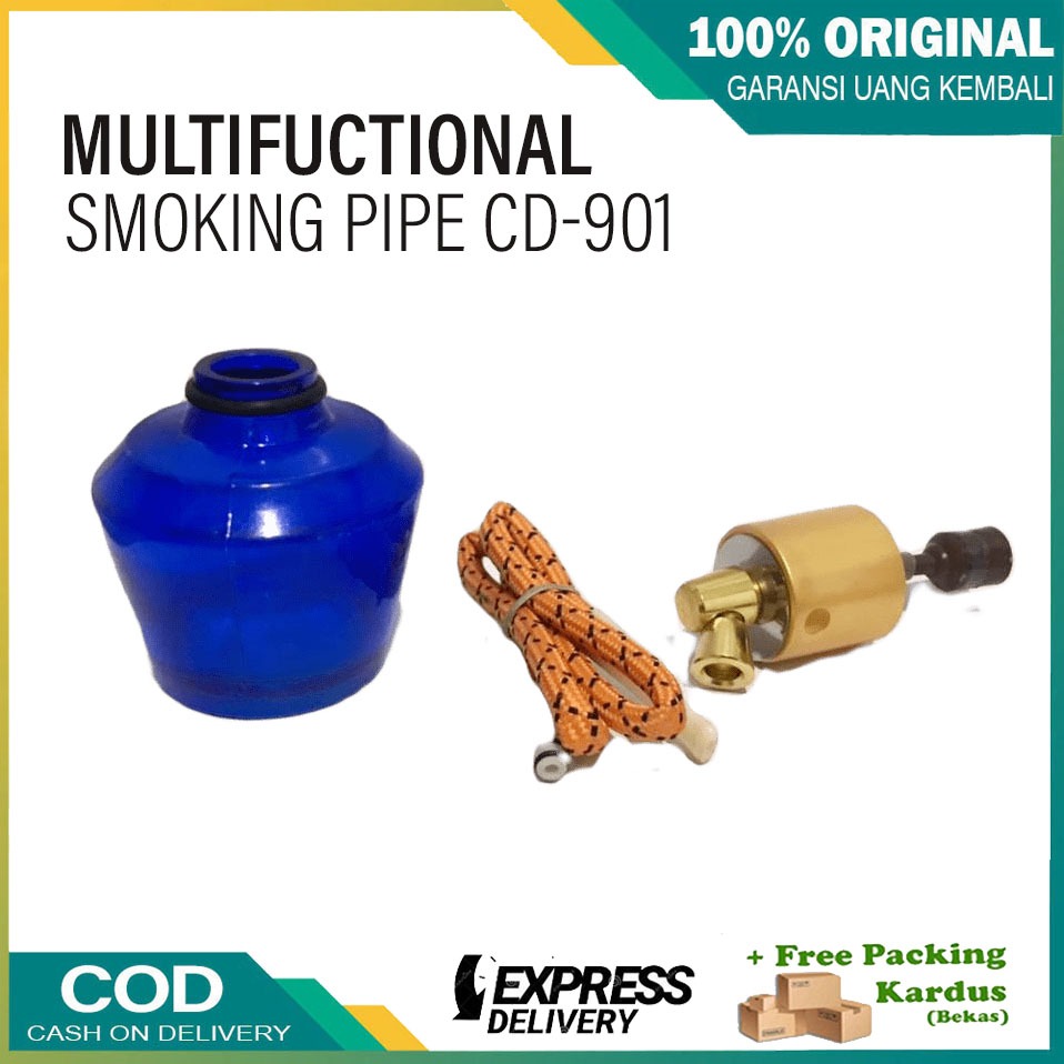 Jual Pipa Rokok Filter Rokok Multifuctional Water Pipe CD-910 Penyaring ...
