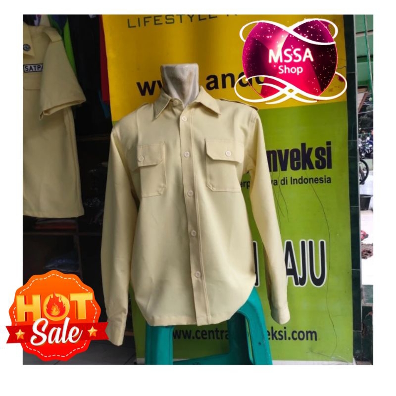 Jual SERAGAM SATPAM PDL KREM TERBARU 2024 BAWAHAN SERAGAM SECURITY PDL PDH KREM CREAM CREM WARNA ...